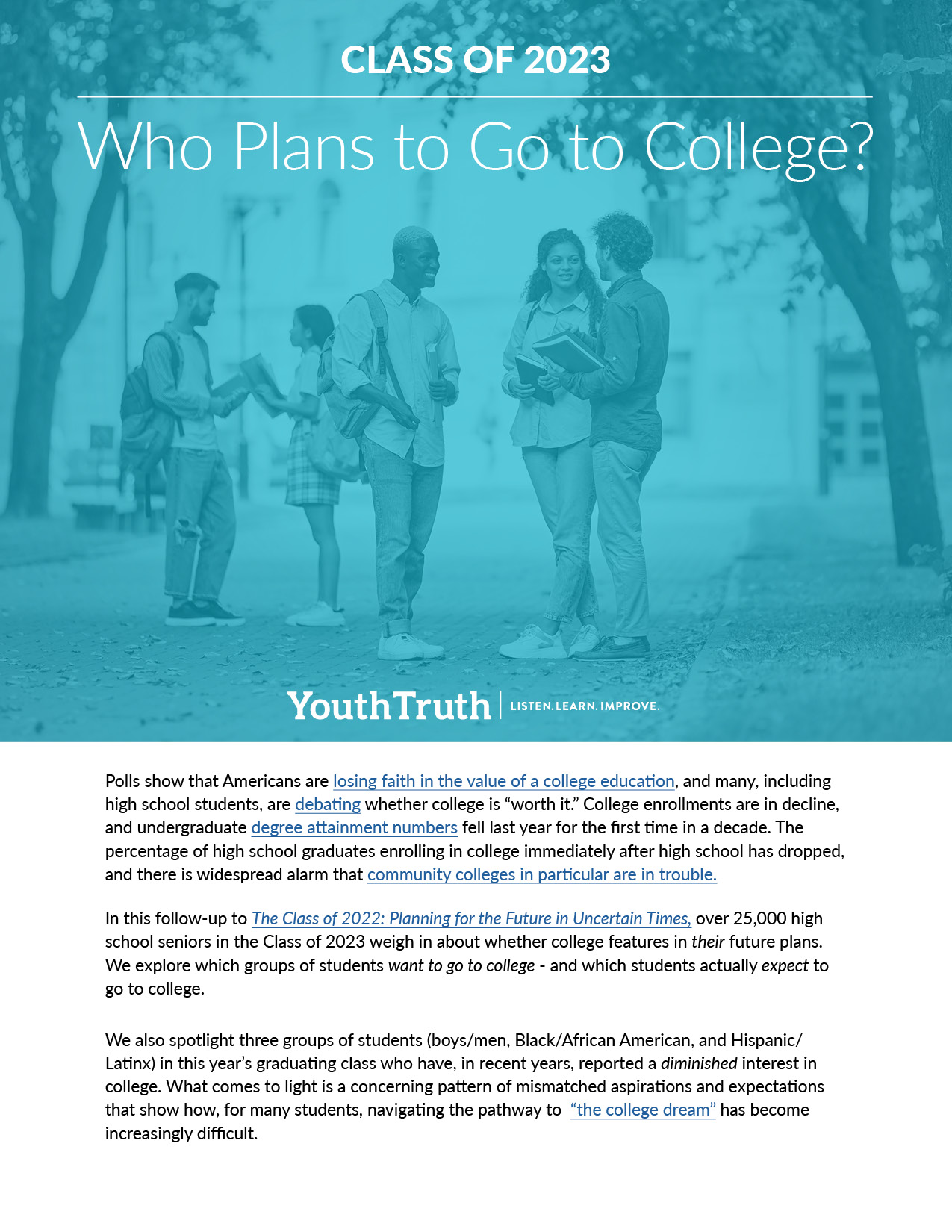 Class of 2023: Who Plans to Go to College? - YouthTruth Survey
